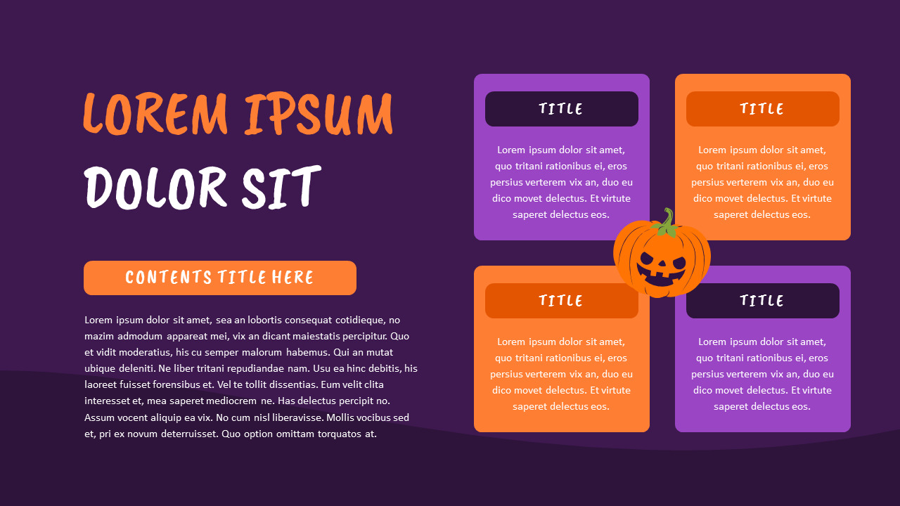 Halloween Day Easy Slides Design