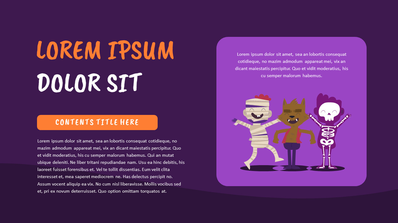 Halloween Day Easy Slides Design