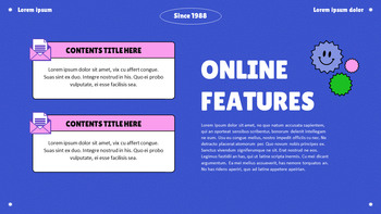 Online Marketing google slides presentation slides