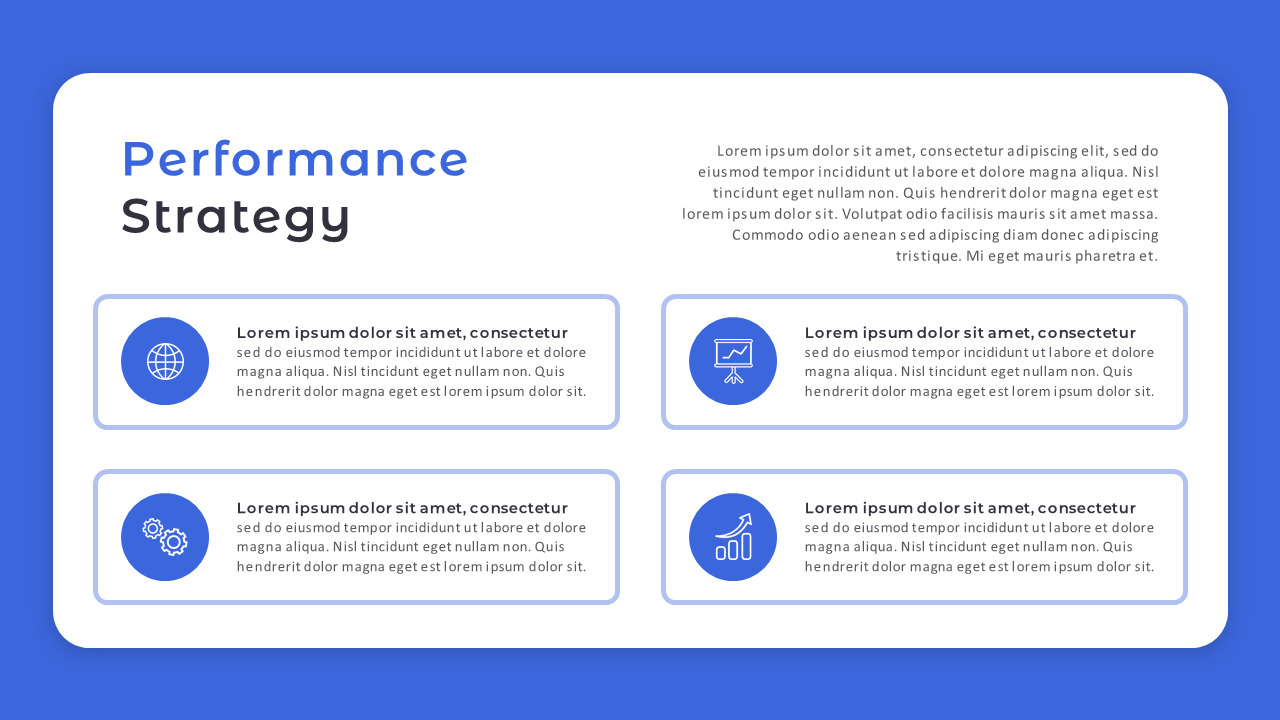 Business Strategy Plan slide template