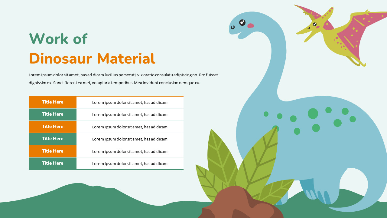 Dinosaurs Background PowerPoint