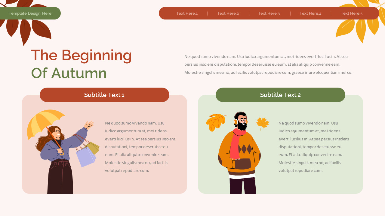 Hello, Autumn building ppt background