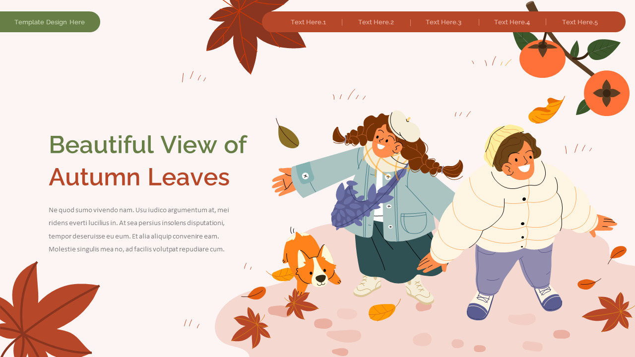 Hello, Autumn building ppt background