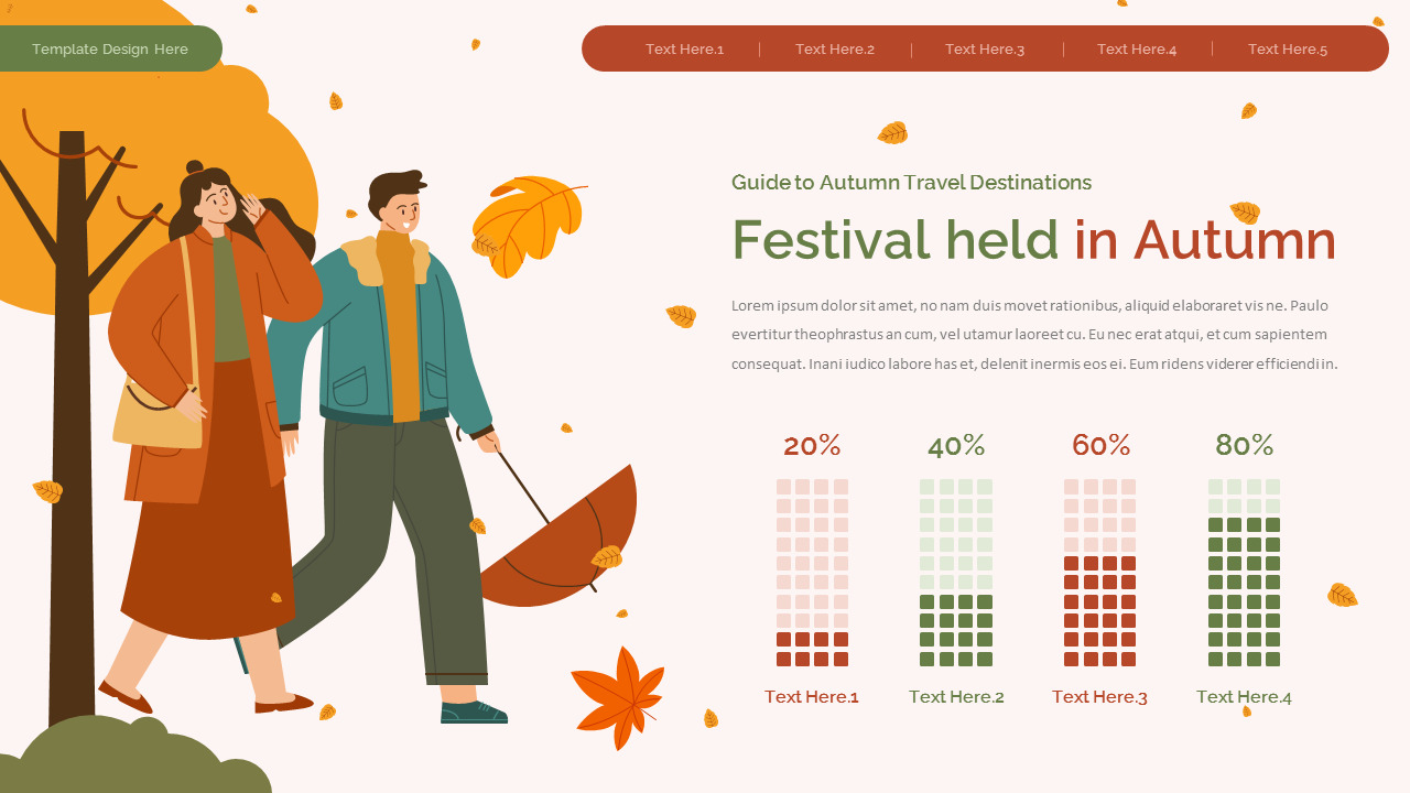 Hello, Autumn building ppt background