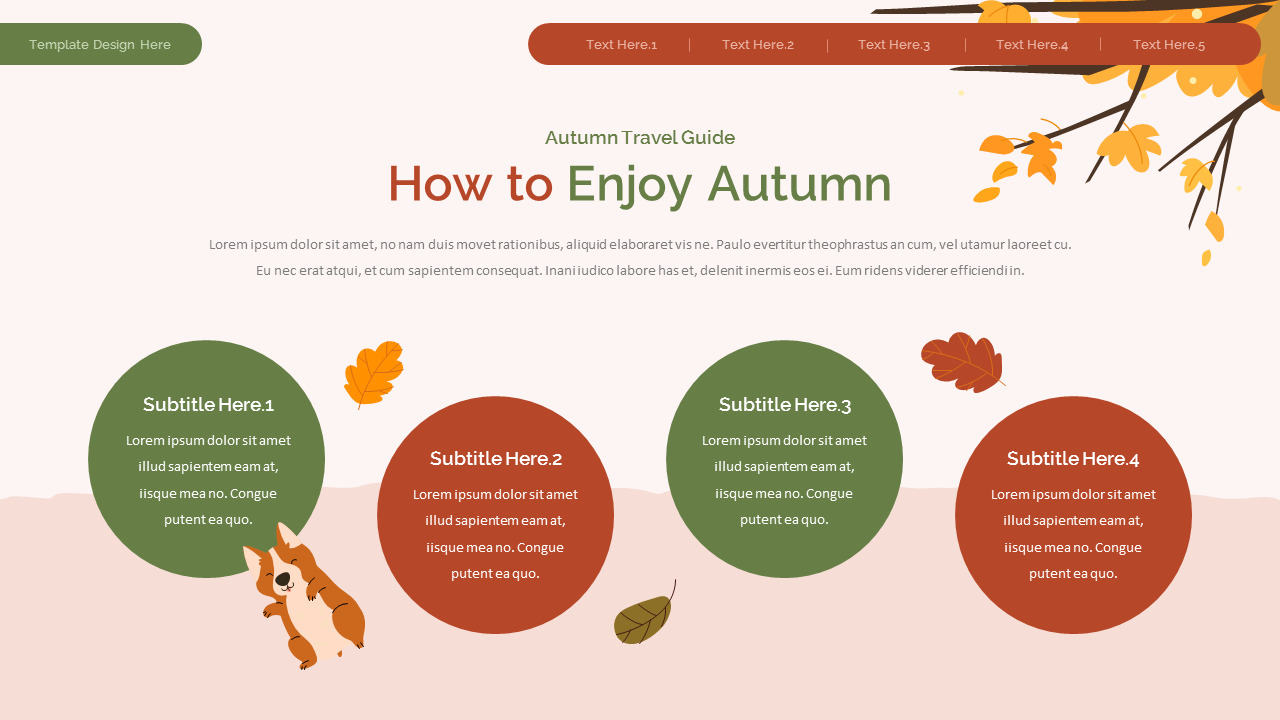 Hello, Autumn building ppt background
