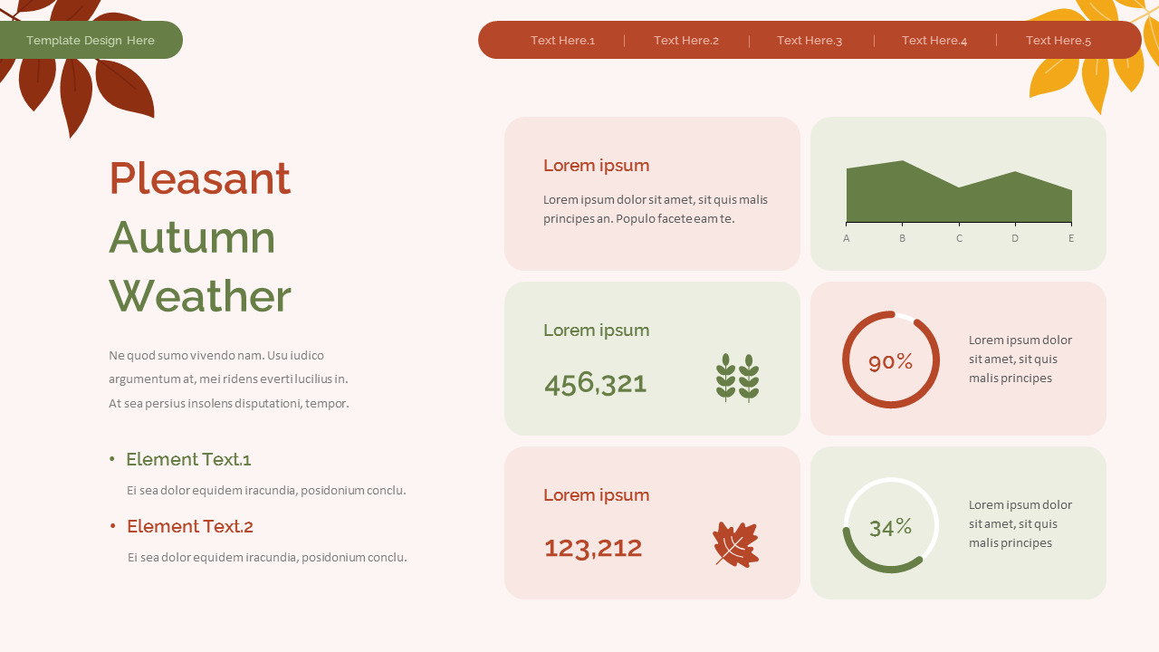 Hello, Autumn building ppt background