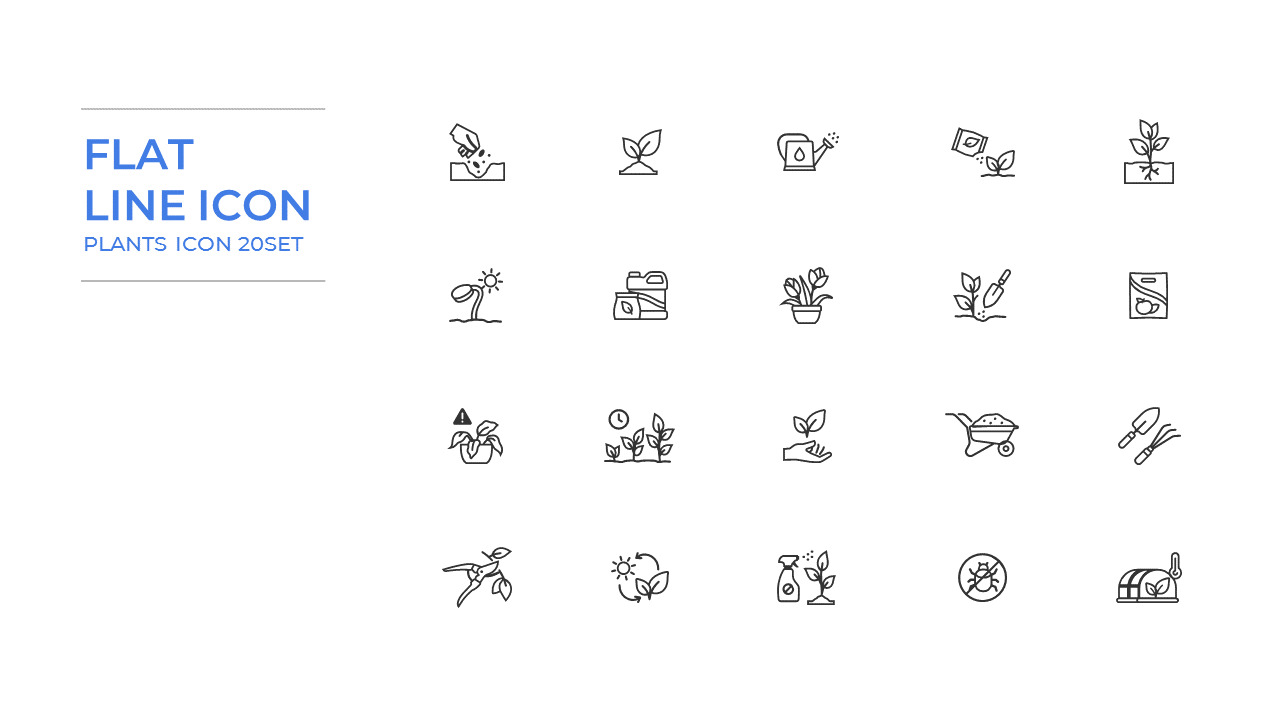 Plants Icon Resources for Designers