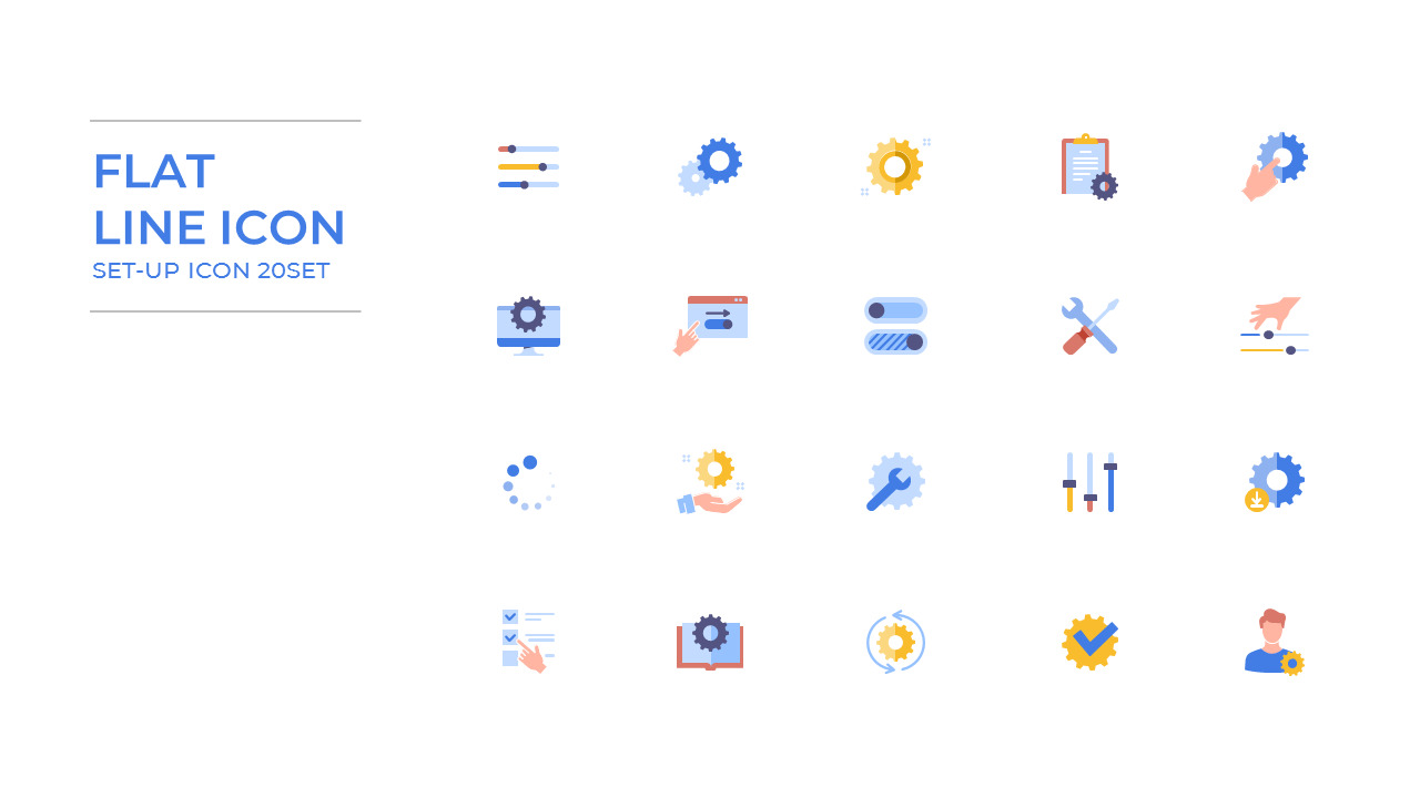 Set-Up Icons Vectors