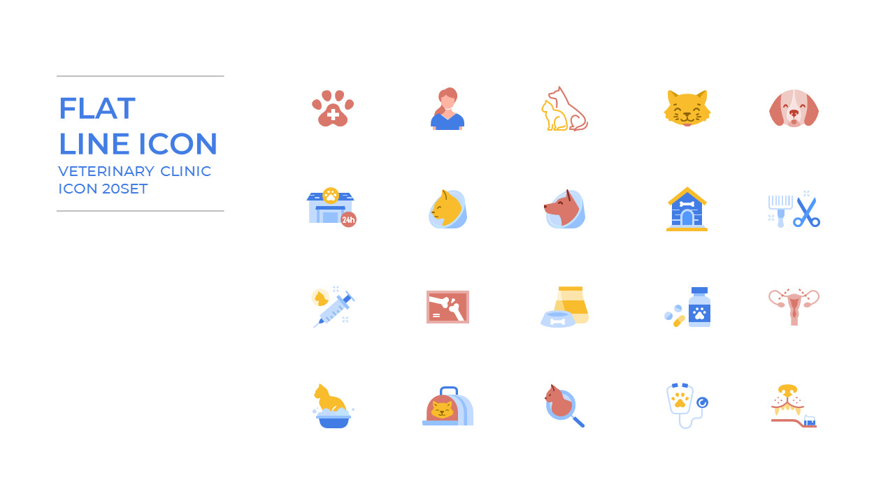 veterinary clinic Icons
