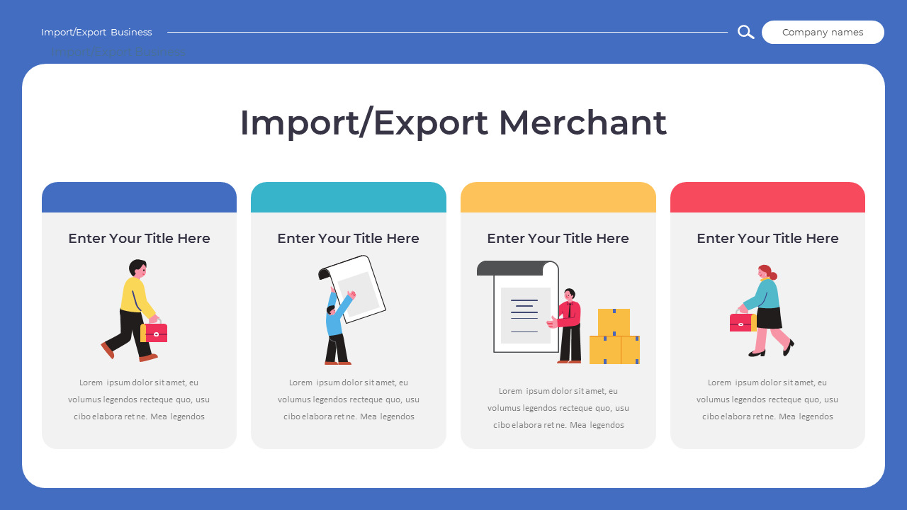 Import And Export Business Presentation Slides Ppt