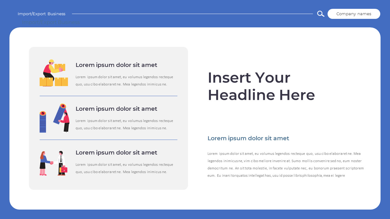 Import-Export Business PowerPoint Template