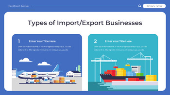 Import and Export Business presentation slides ppt
