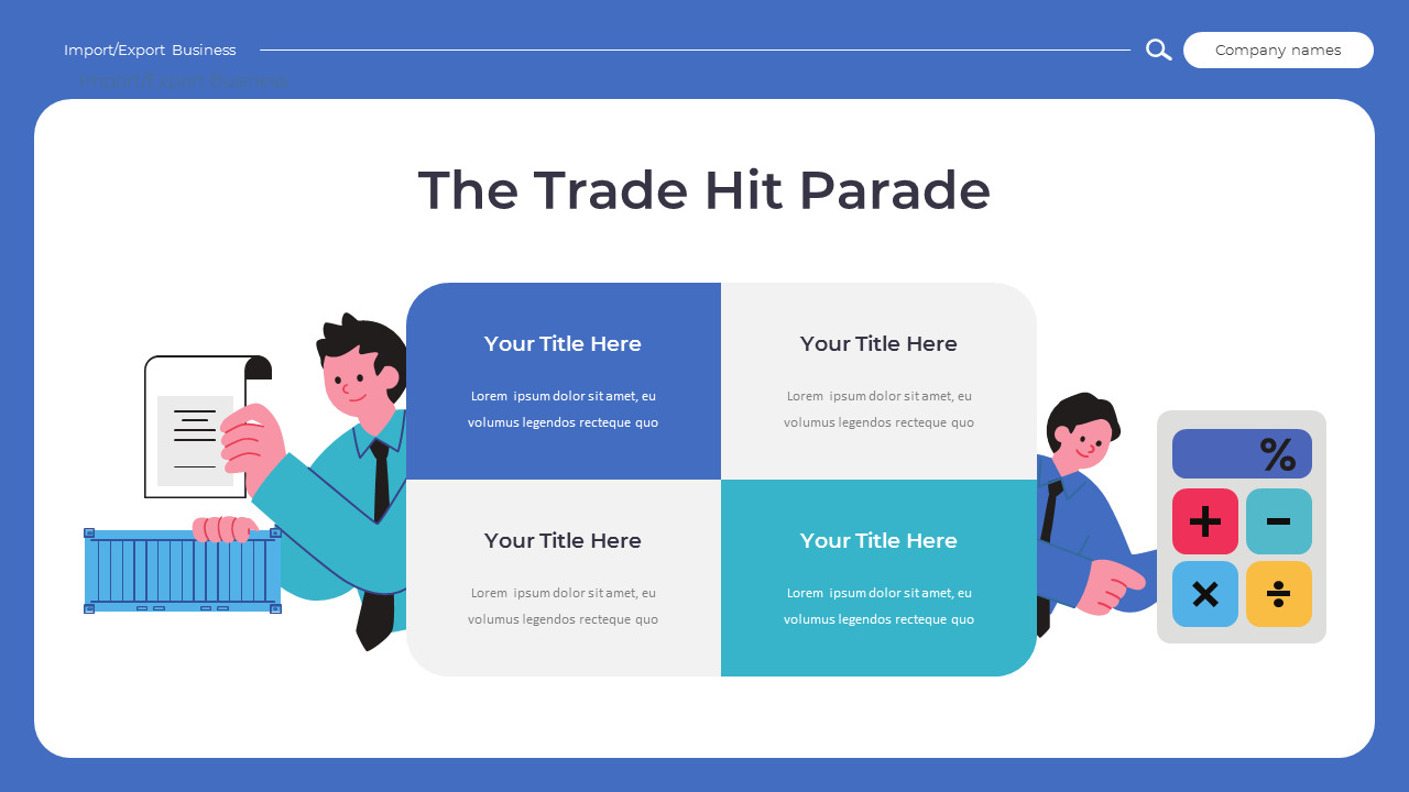 Import and Export Business presentation slides ppt