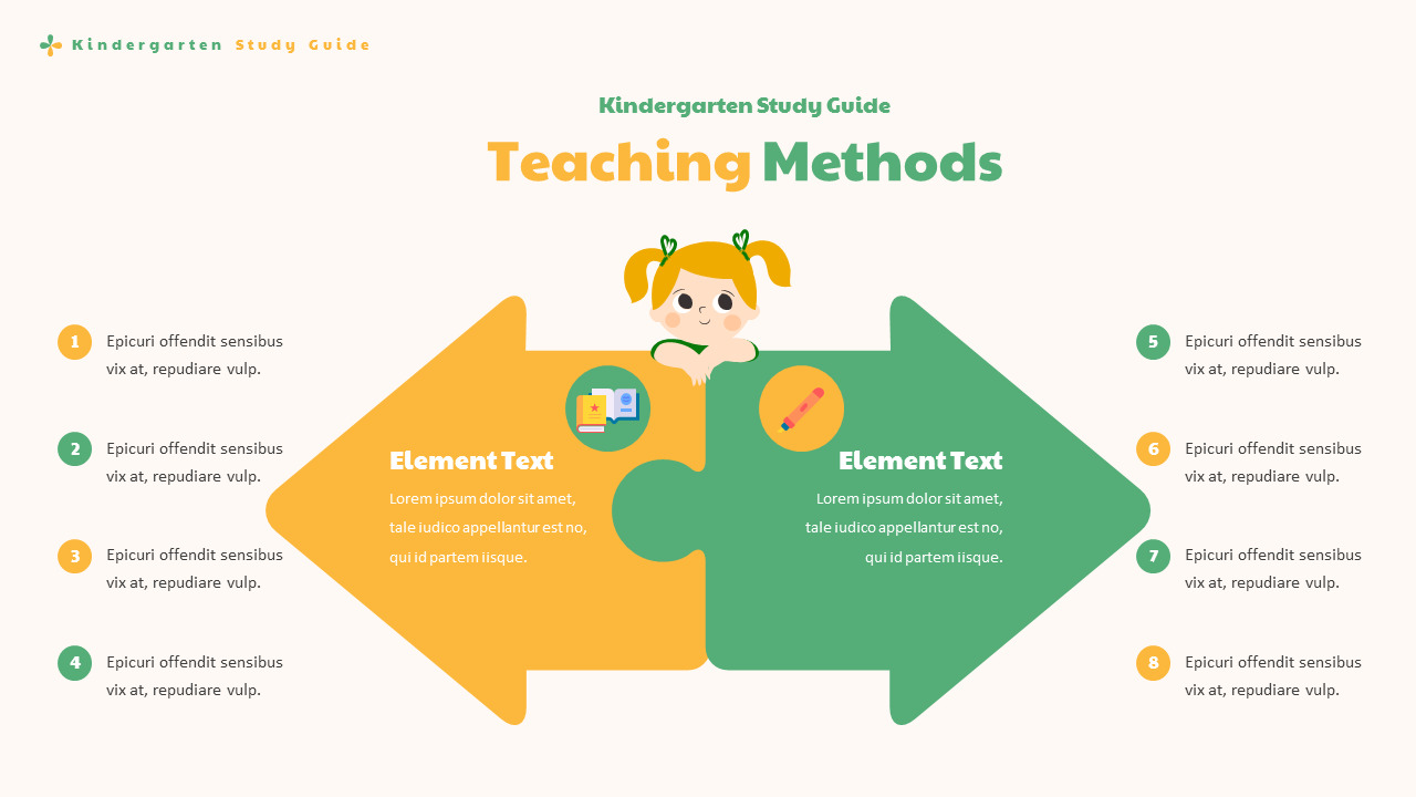 Kindergarten Study Guide PowerPoint Backgrounds