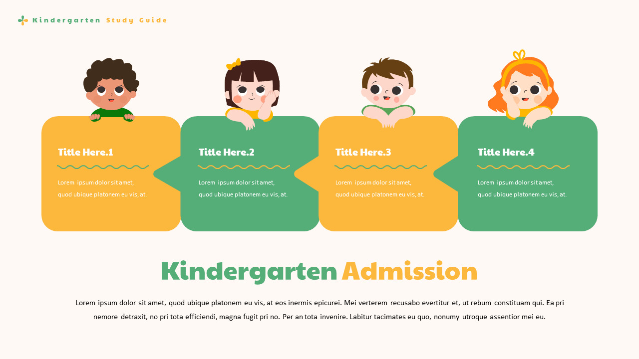 Kindergarten Study Guide PowerPoint Backgrounds