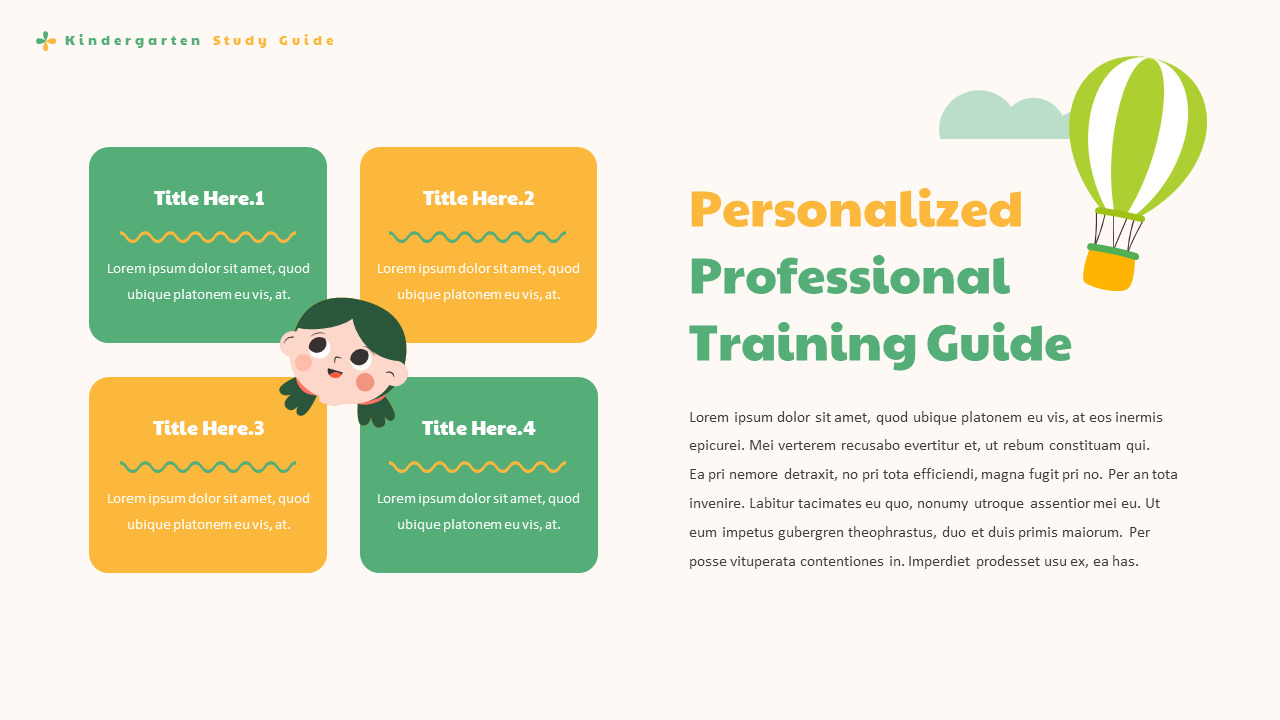 Kindergarten Study Guide PowerPoint Backgrounds