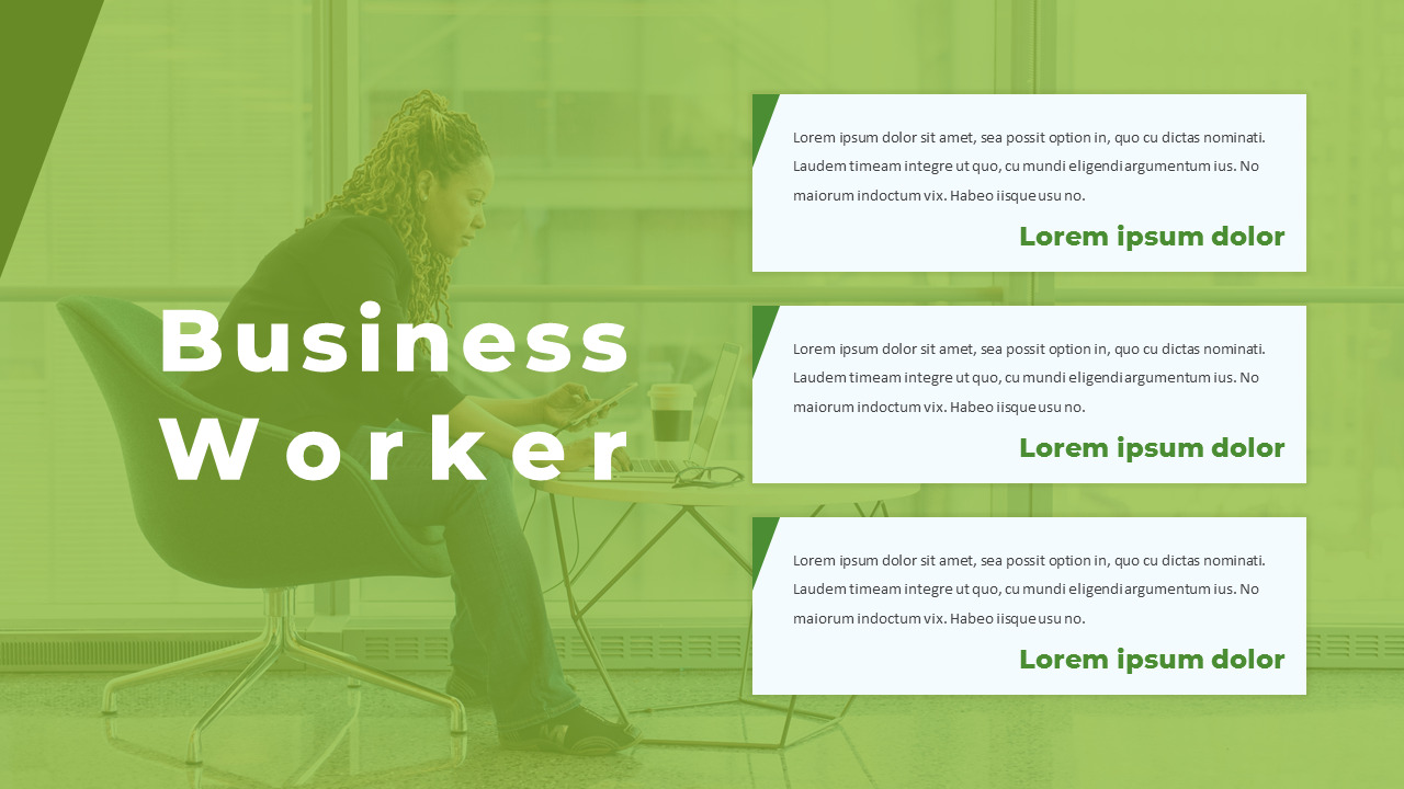 Business Worker template google slides