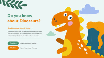 dinosaurios Presentación de Google PowerPoint