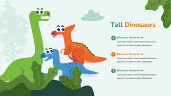 Dinosaures Présentation PowerPoint de Google