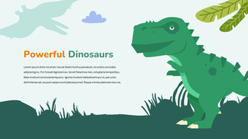 Dinosaures Présentation PowerPoint de Google