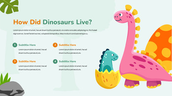 dinosaurios Presentación de Google PowerPoint