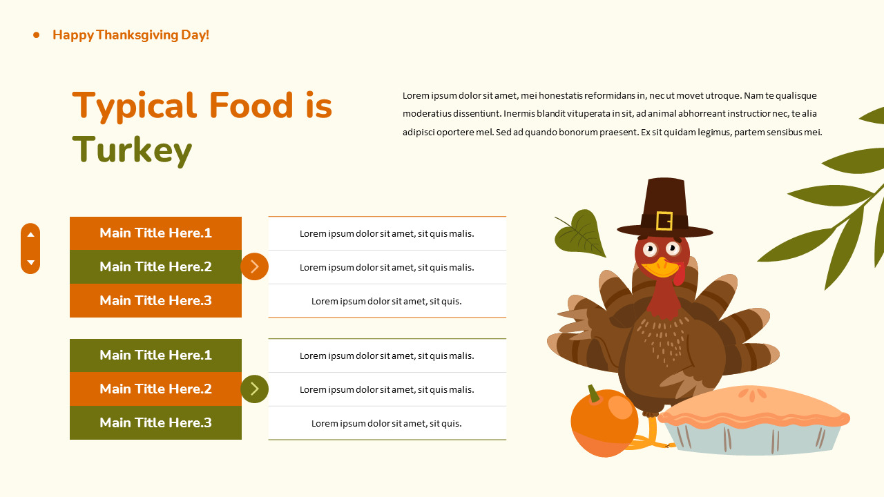 Happy Thanksgiving Day Google PowerPoint