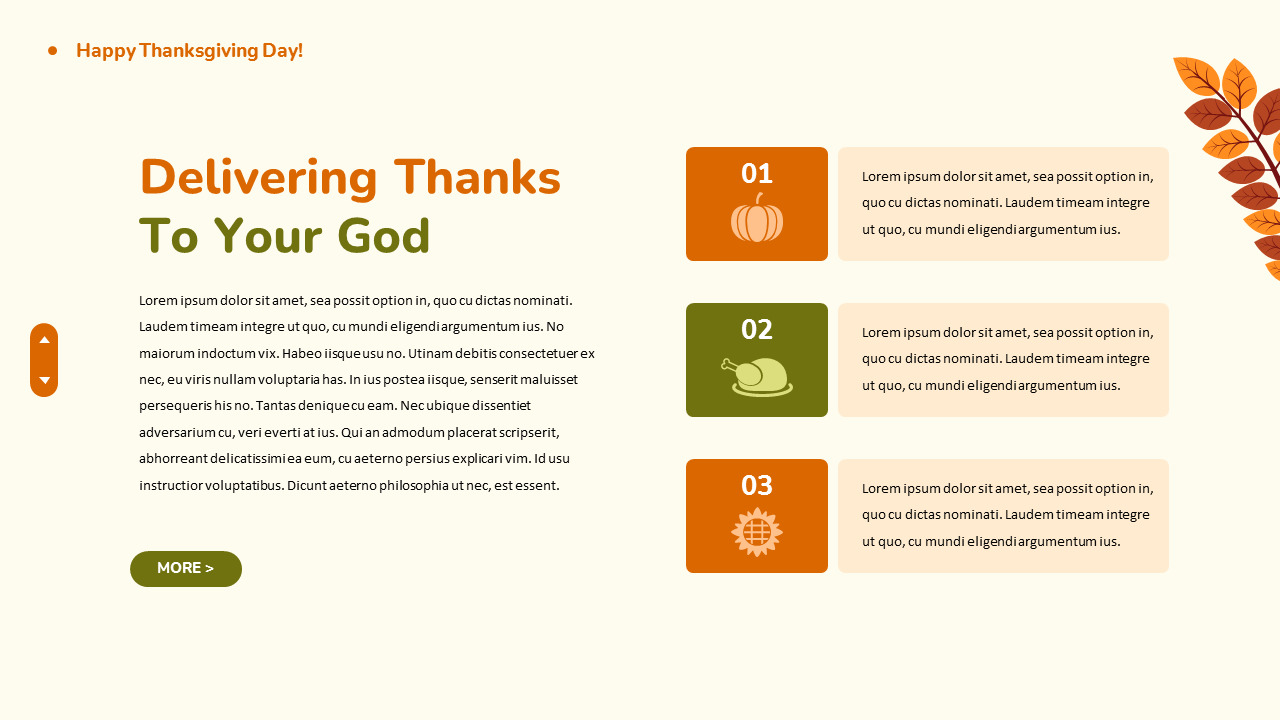 Happy Thanksgiving Day Google PowerPoint