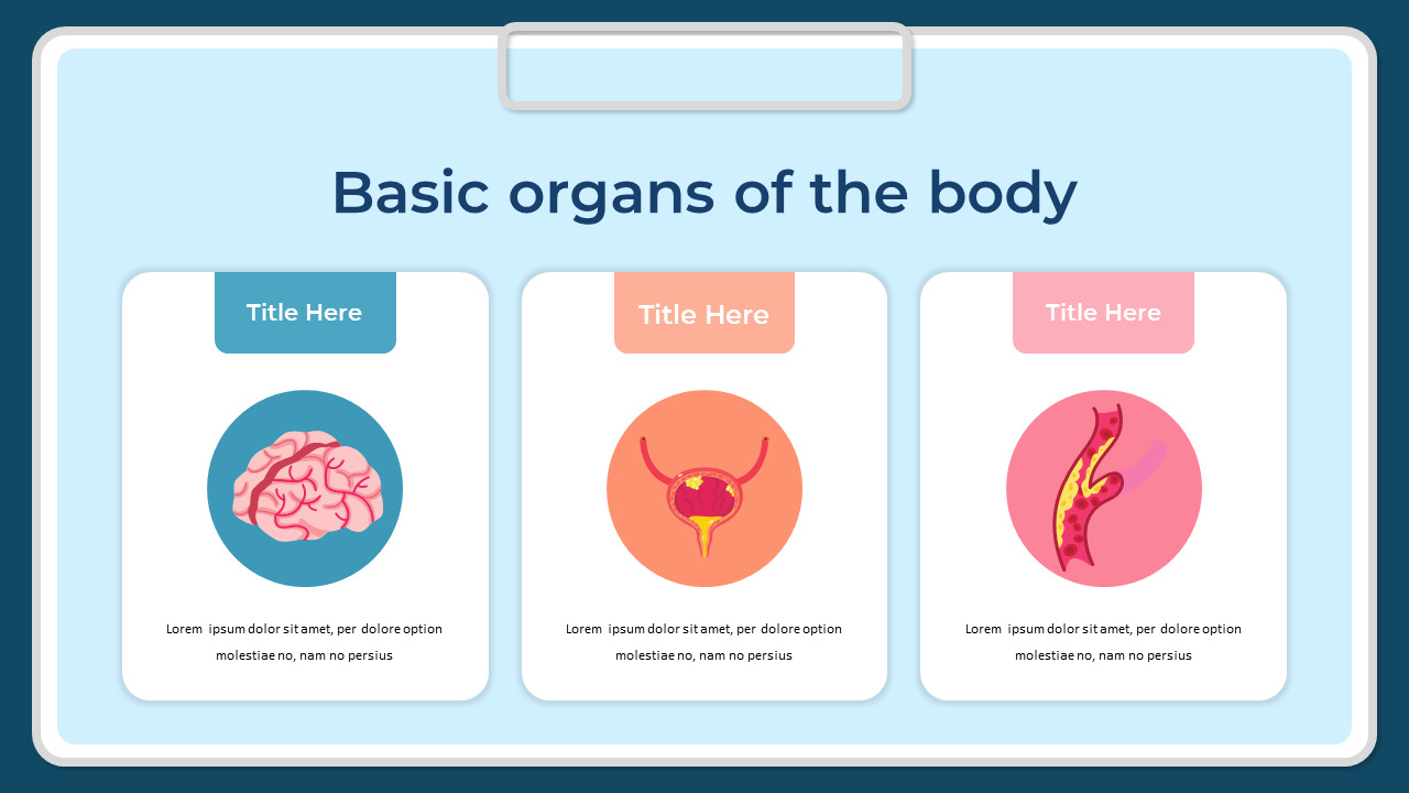 Organs In The Body Simple Google Slides Templates