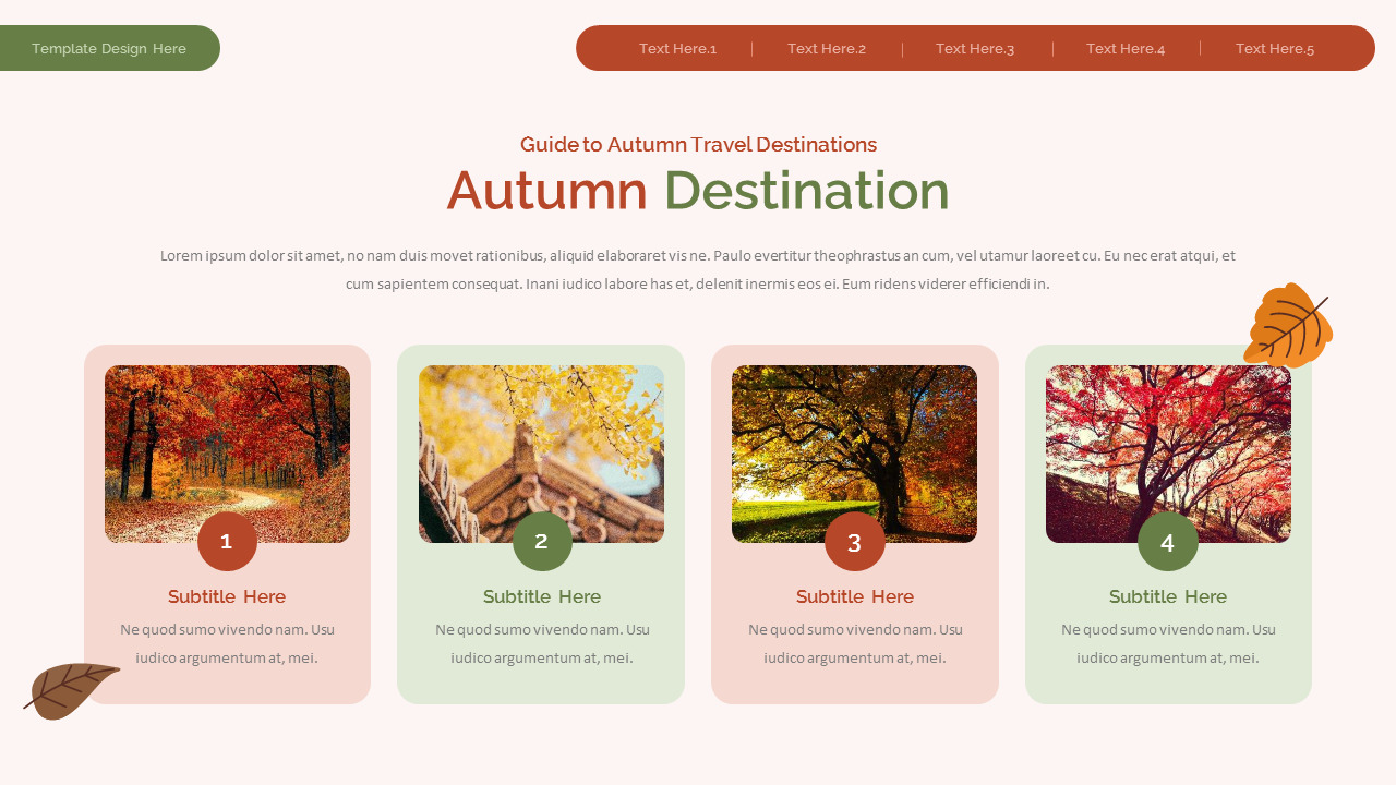 Hello, Autumn design ppt