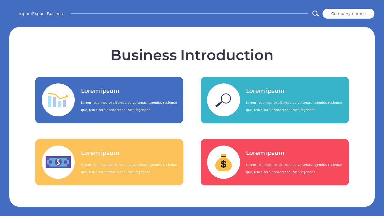 Import and Export Business team presentation template