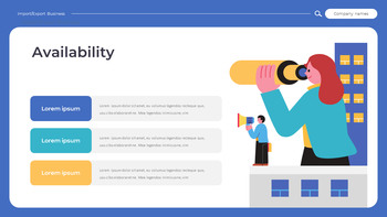 Import and Export Business team presentation template