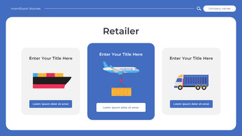 Import and Export Business team presentation template