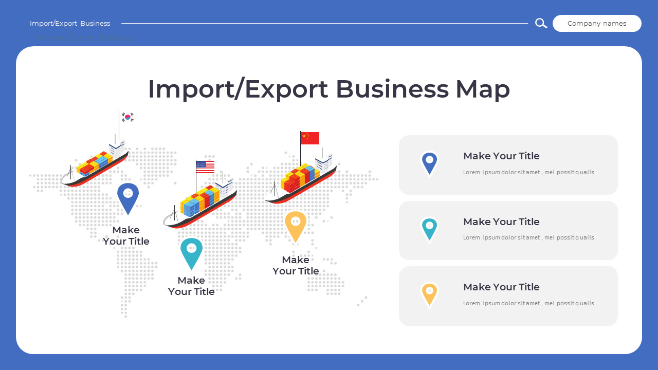 Import and Export Business team presentation template