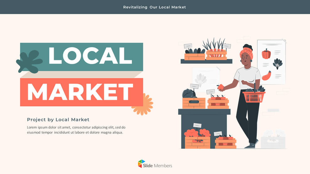 Local Market Easy PPT Template