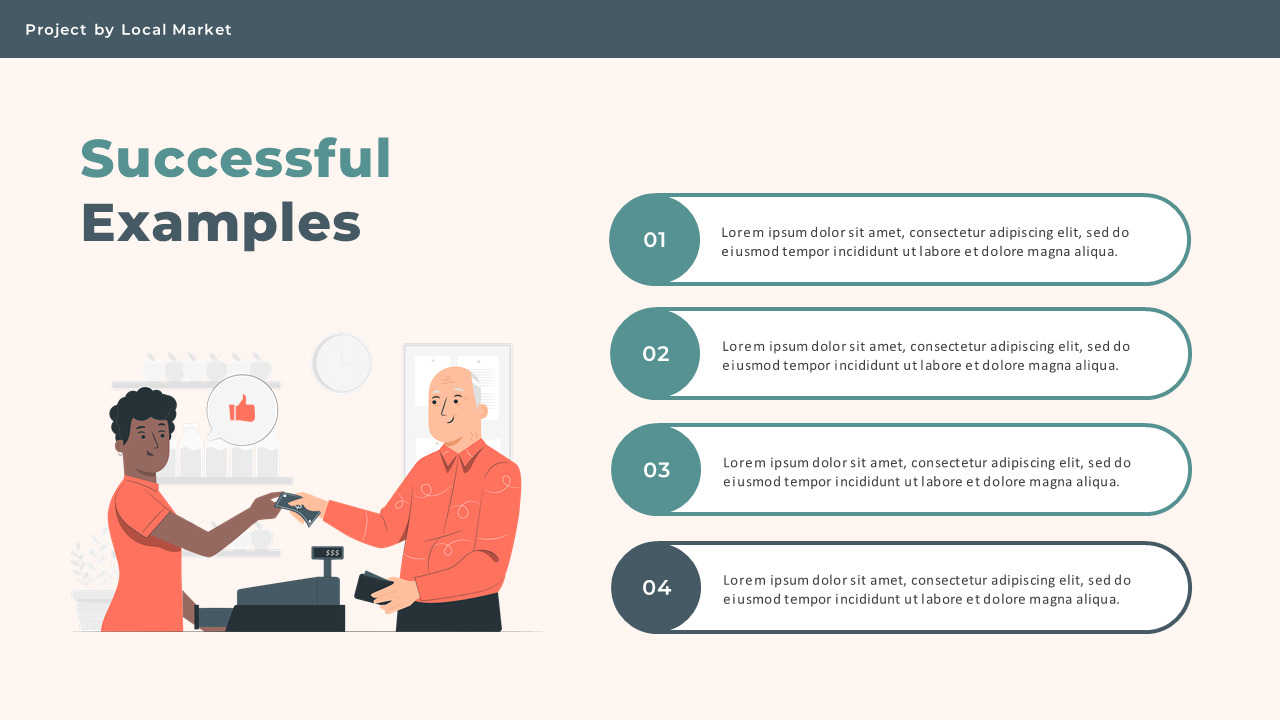 Local Market Easy PPT Template