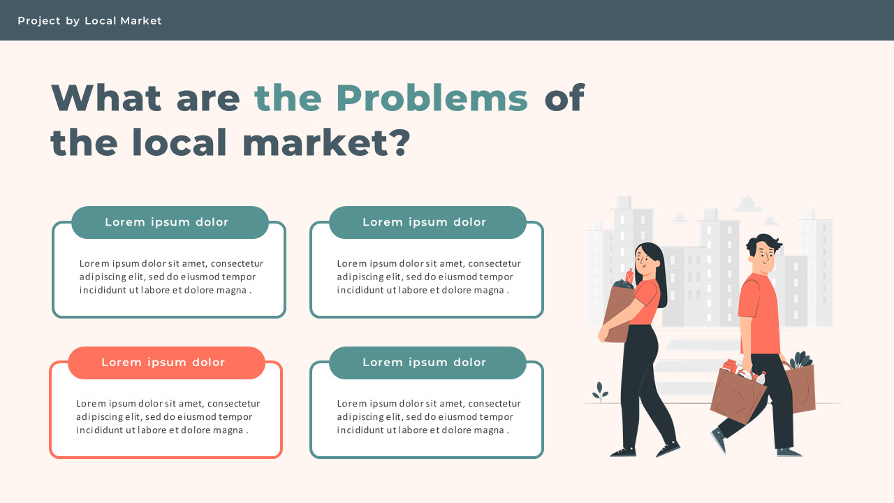 Local Market Easy PPT Template