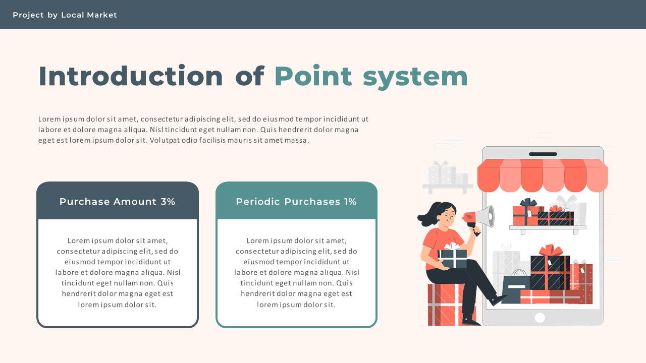 Local Market Easy PPT Template