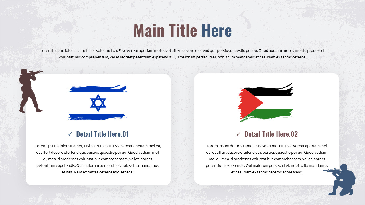 The Story of Israel Palestine War Modern PPT Templates