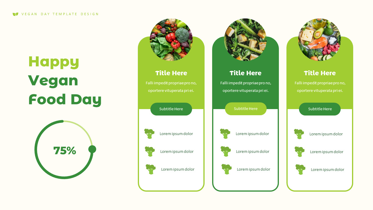 Vegan Day PowerPoint Design ideas