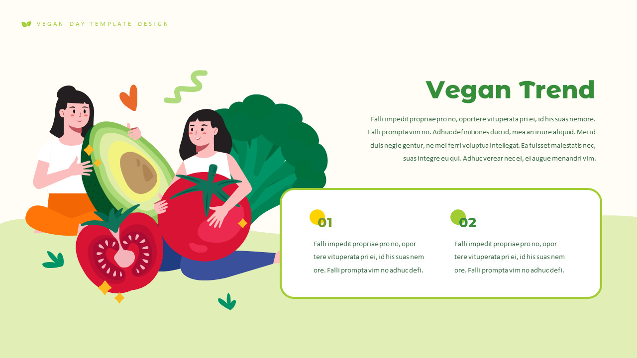 Vegan Day PowerPoint Design ideas