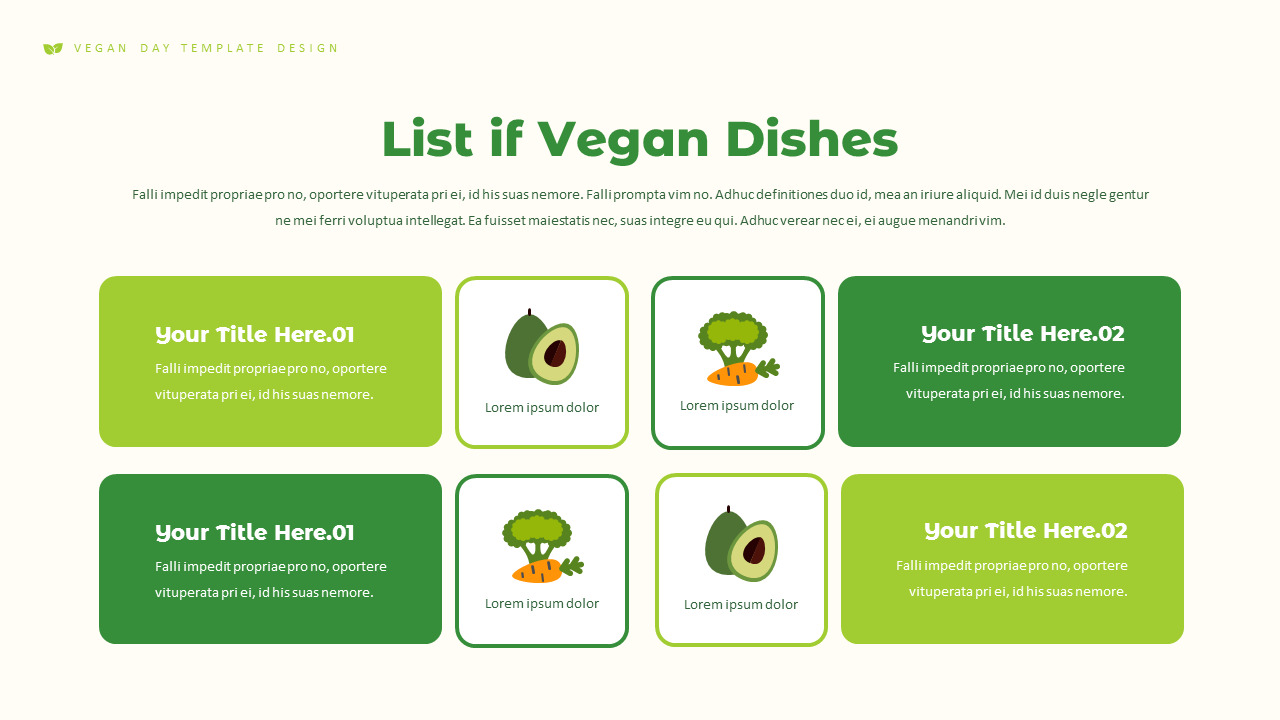 Vegan Day PowerPoint Design ideas
