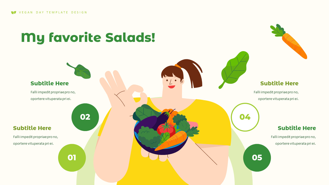 Vegan Day PowerPoint Design ideas