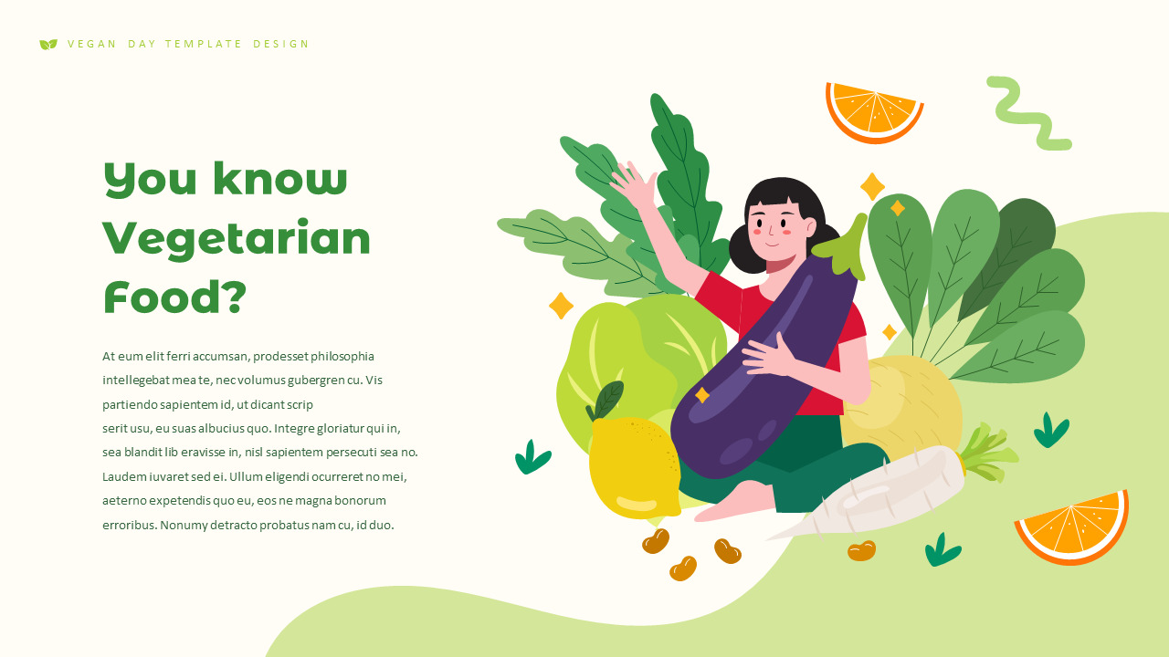 Vegan Day PowerPoint Design ideas