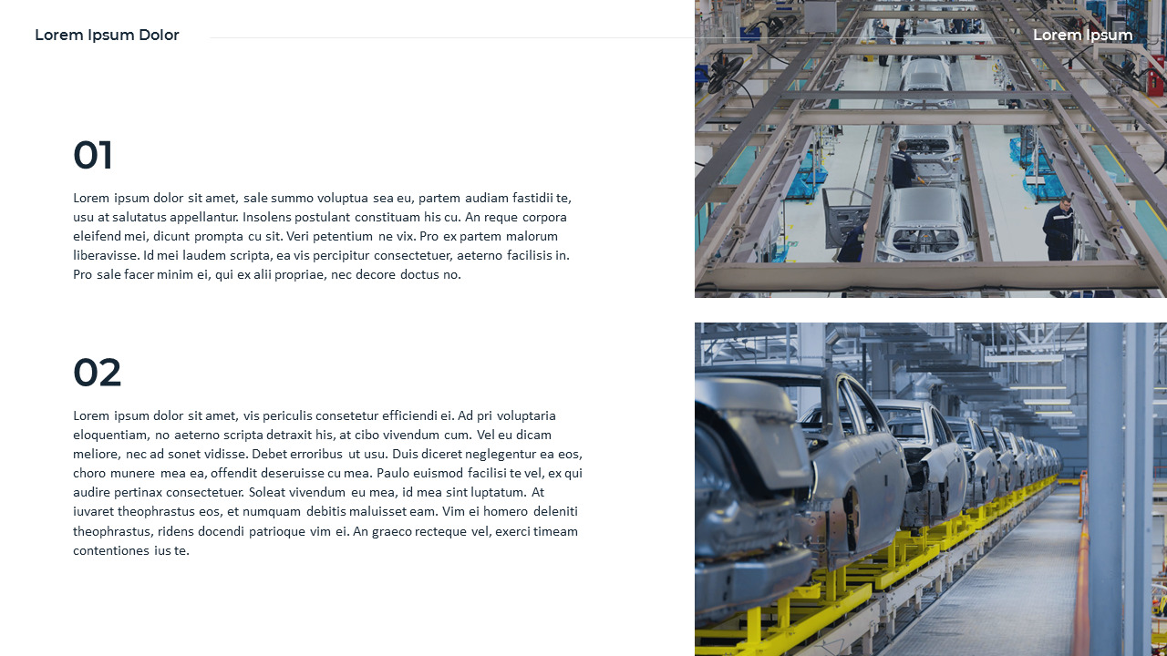 Automobile manufacturing Industry google slides background