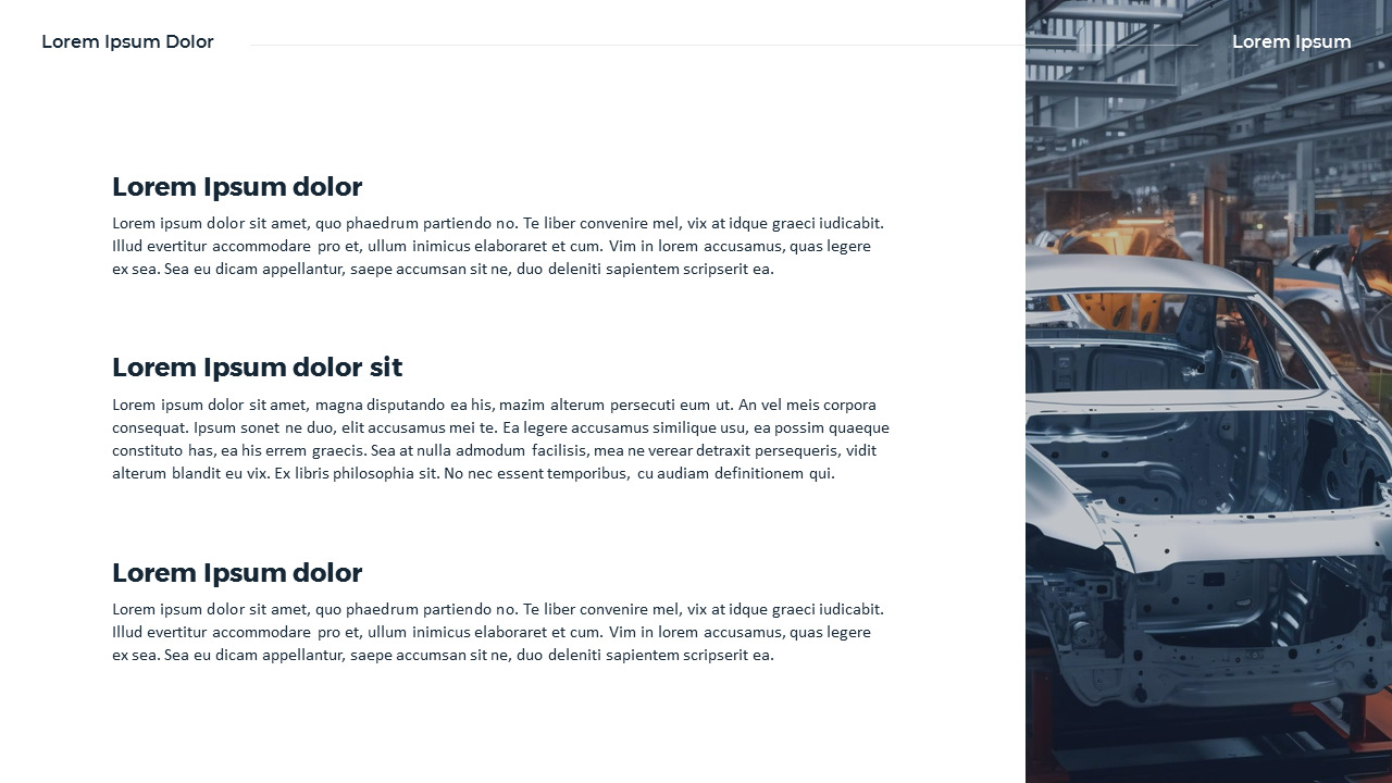 Automobile manufacturing Industry google slides background