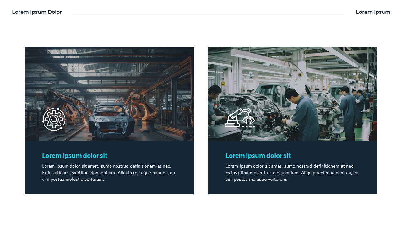 Automobile manufacturing Industry google slides background