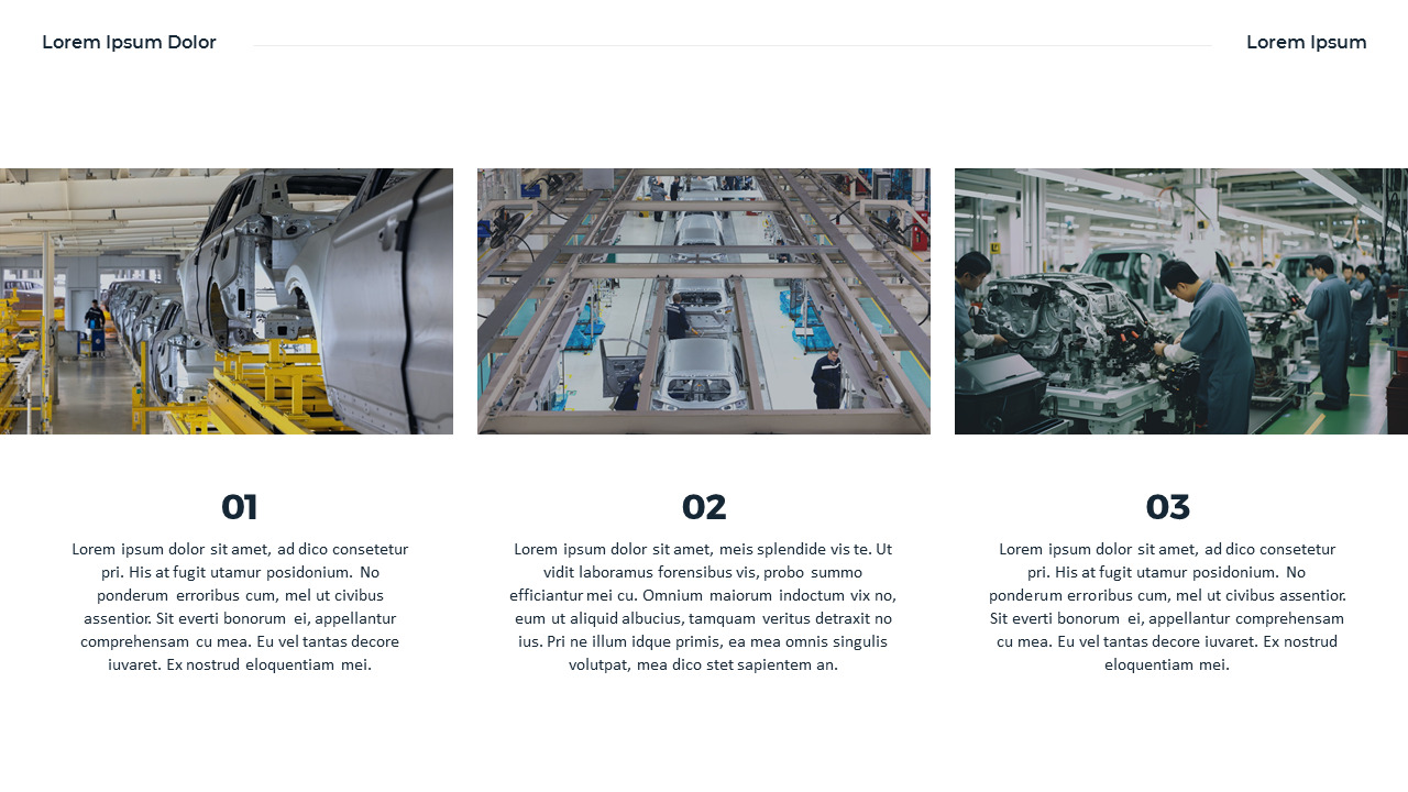 Automobile manufacturing Industry google slides background