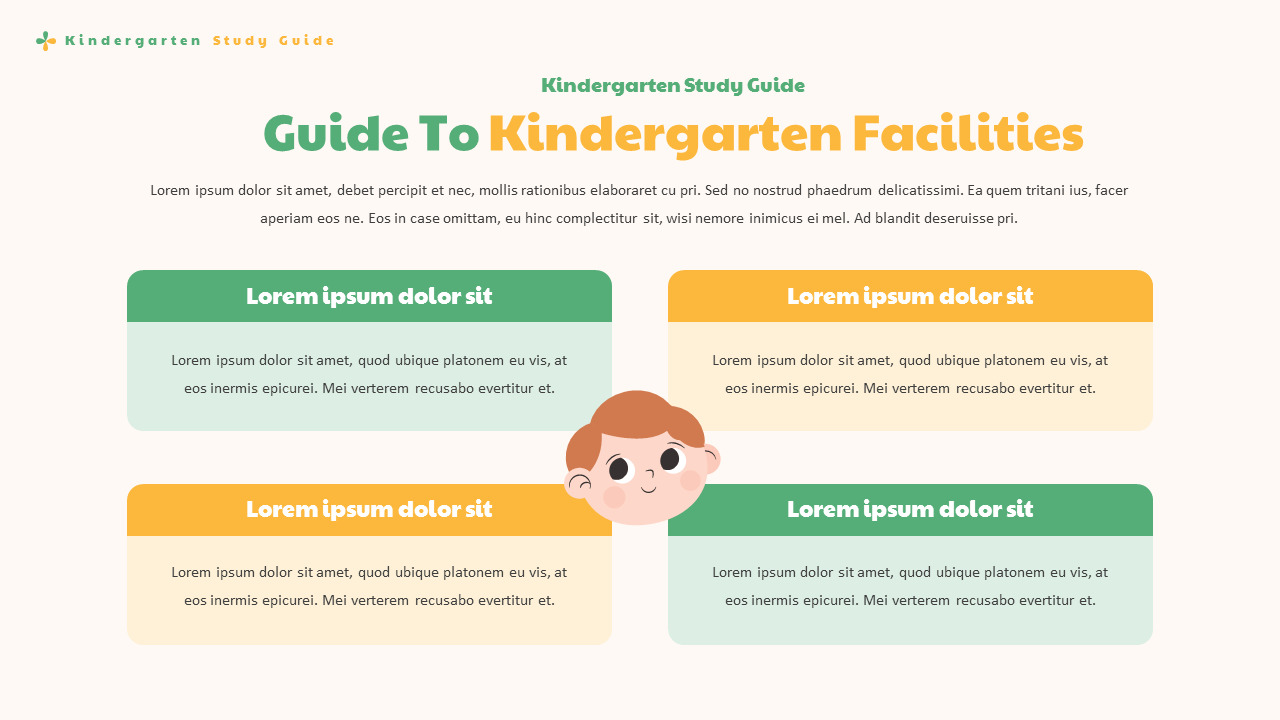Kindergarten Study Guide Google Slides Presentation