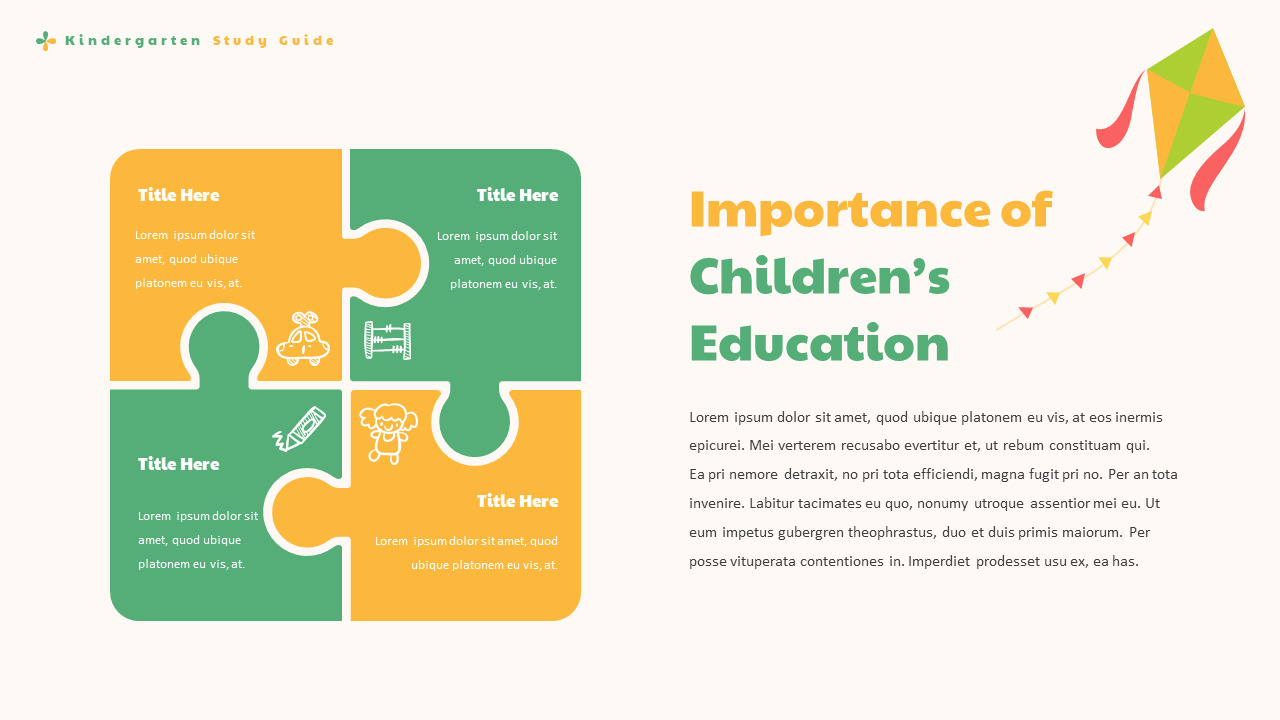 Kindergarten Study Guide PowerPoint Backgrounds