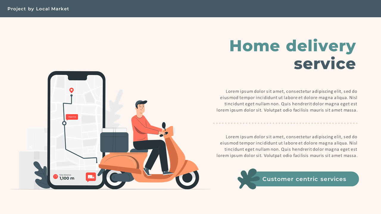 Local Market Easy PPT Template